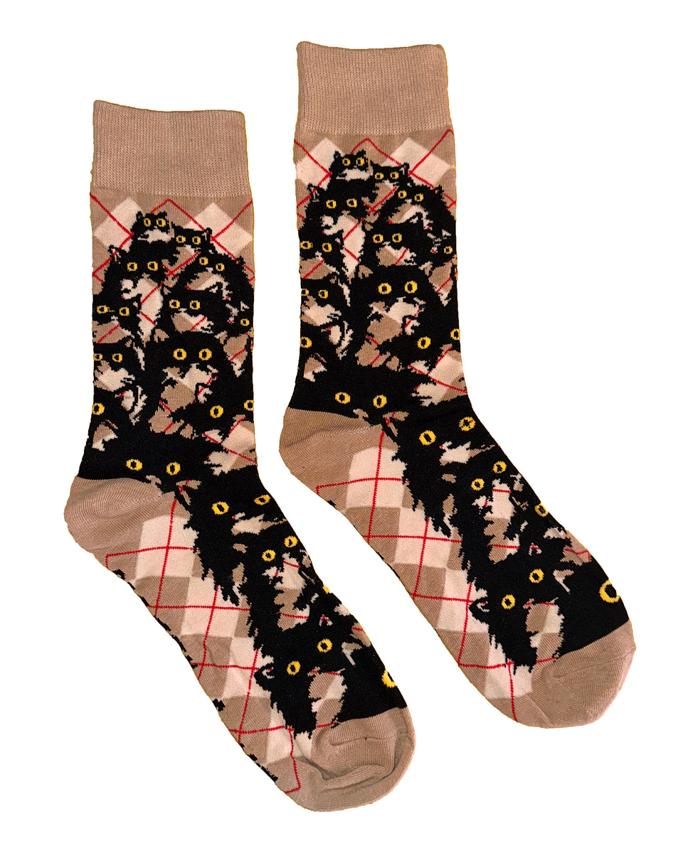 Sand Argyle Kitty Socks – PRETTY SNAKE