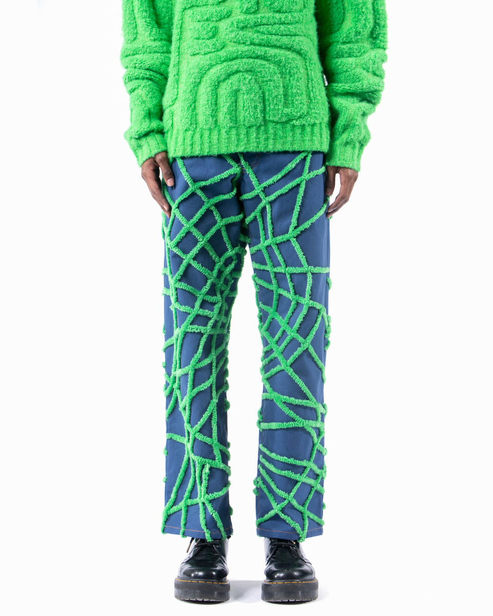 Blue Chenille Web Jean – PRETTY SNAKE