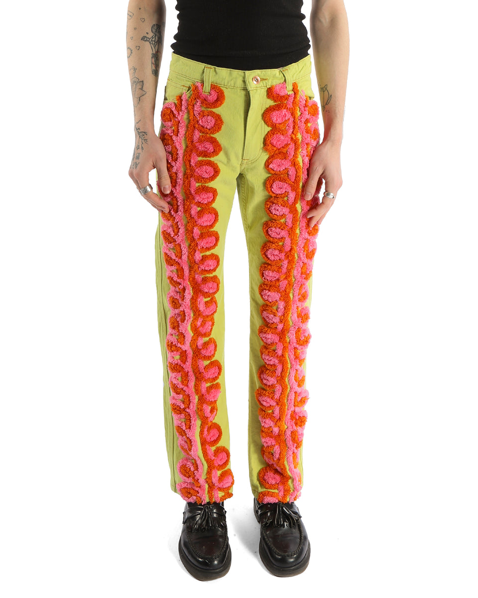 Chartreuse Loopy Jean – PRETTY SNAKE