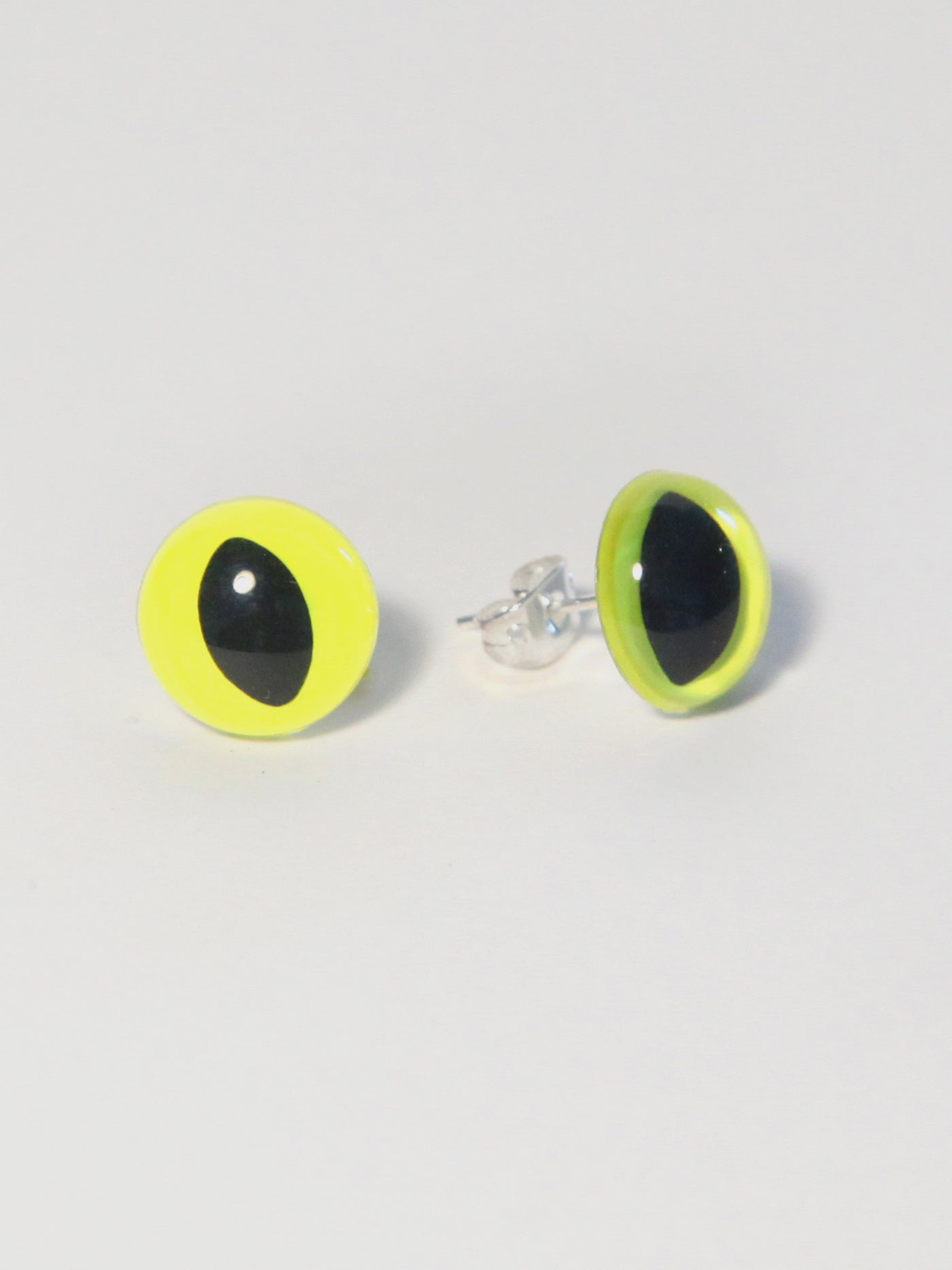 Neon Yellow Eye Earrings – PRETTY SNAKE